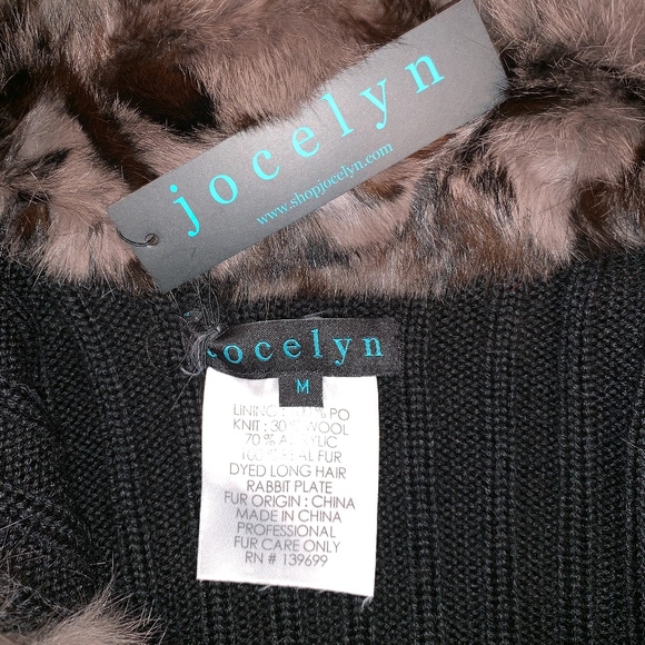 jocelyn | Jackets & Coats | Nwt Jocelyn Reversible Rabbitfur Vest ...
